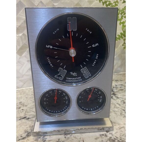 Taylor | Wall Decor | Vintage Mid Century Mcm Modern Wood Chrome Taylor ...